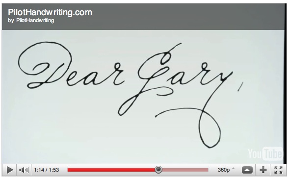 Handwritten E-mail – Writers' Resort LLC